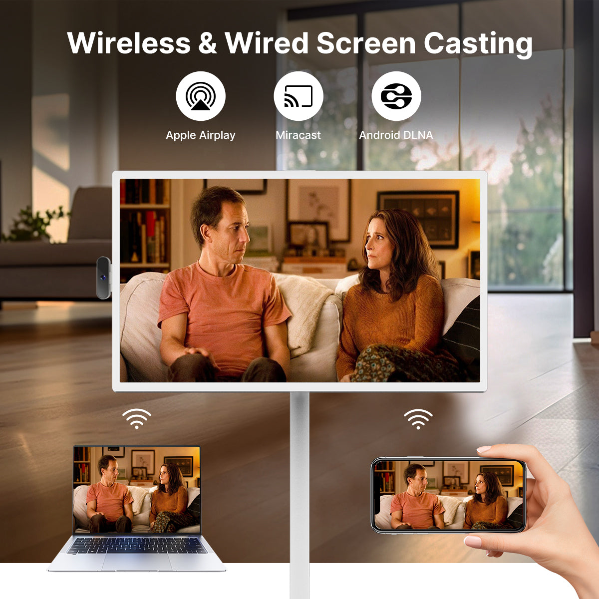 32 inch Portable Touch Smart TV – Apolosign